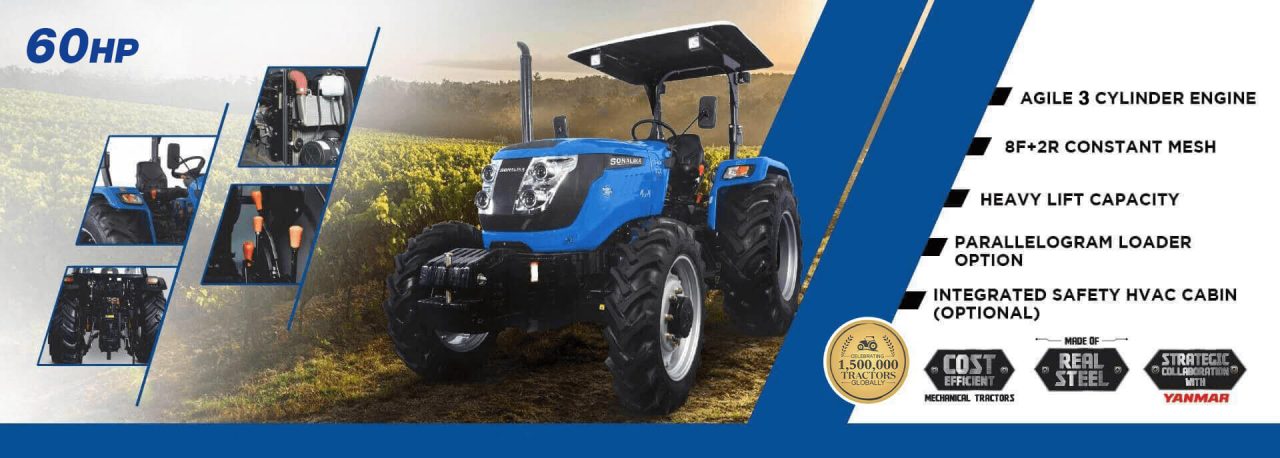 Sonalika 60 3 Cylinder - Sonalika Colombia